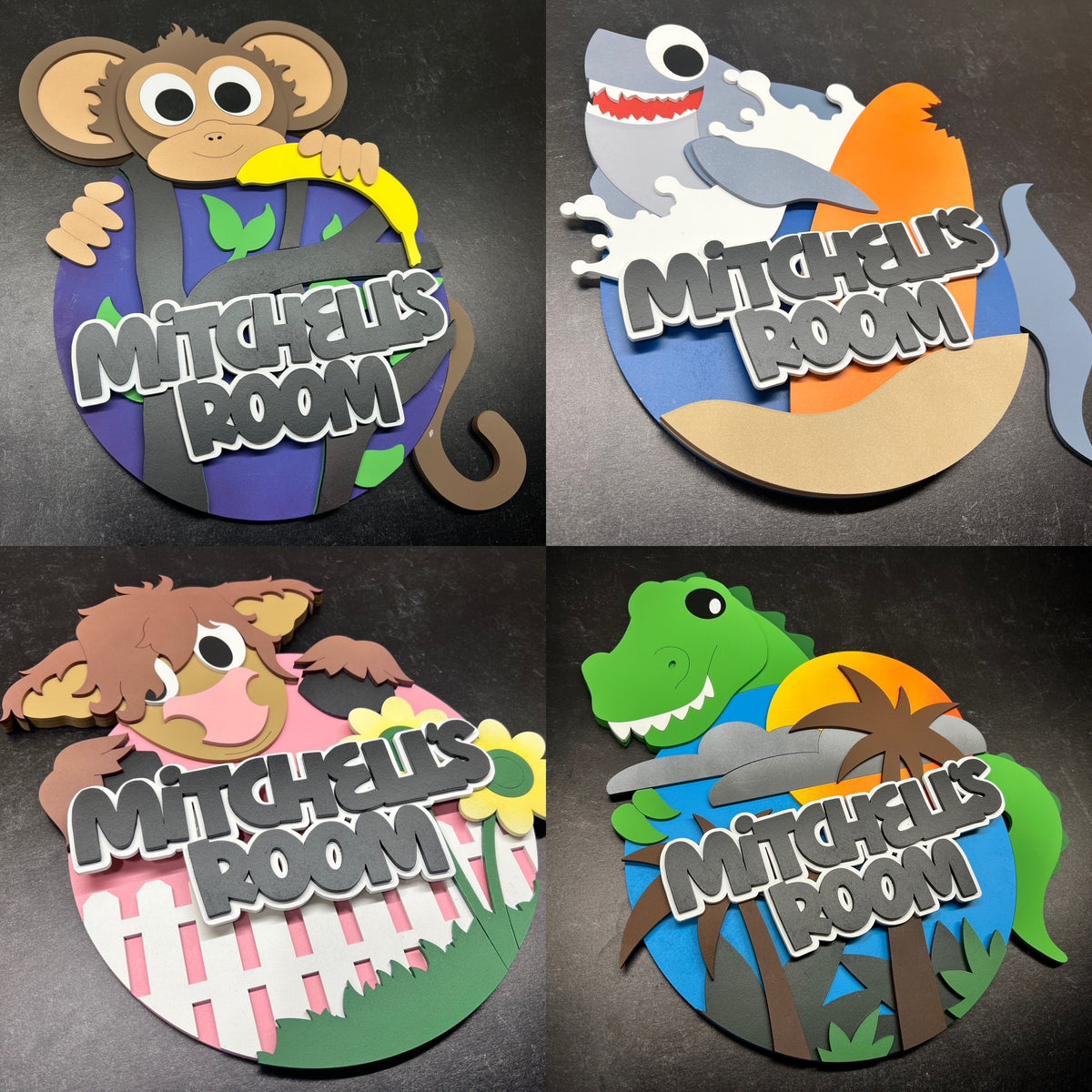 Round Name Signs – Big Blue Laser Designs