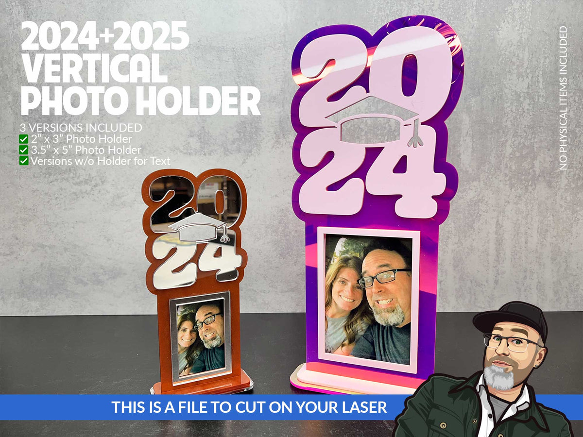 2024 + 2025 Vertical Graduation Photo Holders (3 Versions) – Big Blue ...