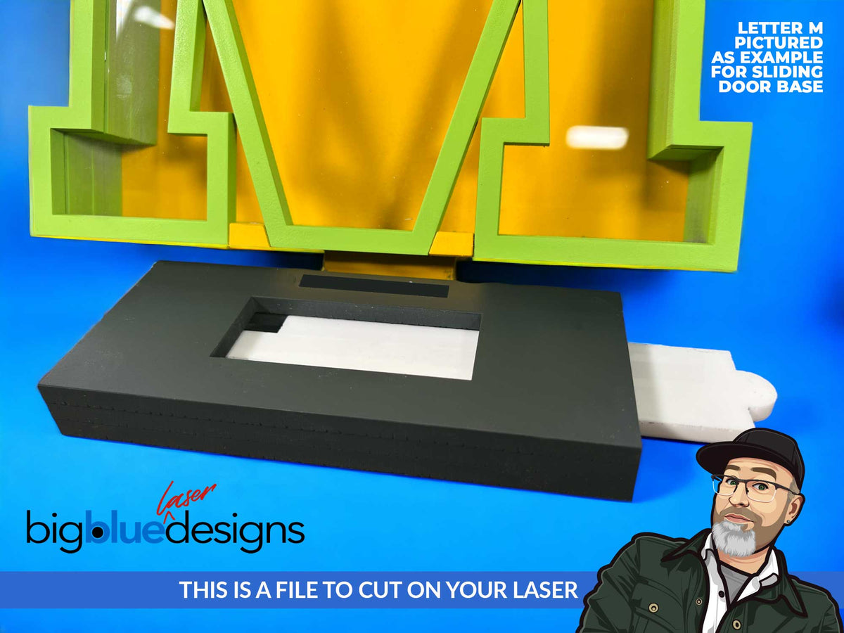 8 Inch Letter Bank with Sliding Door Base (Letter V Only) – Big Blue ...