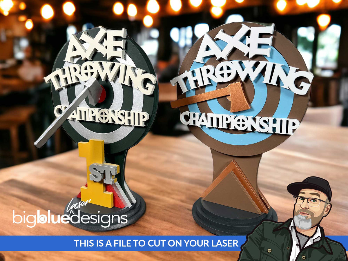 Axe Throwing Award – Big Blue Laser Designs