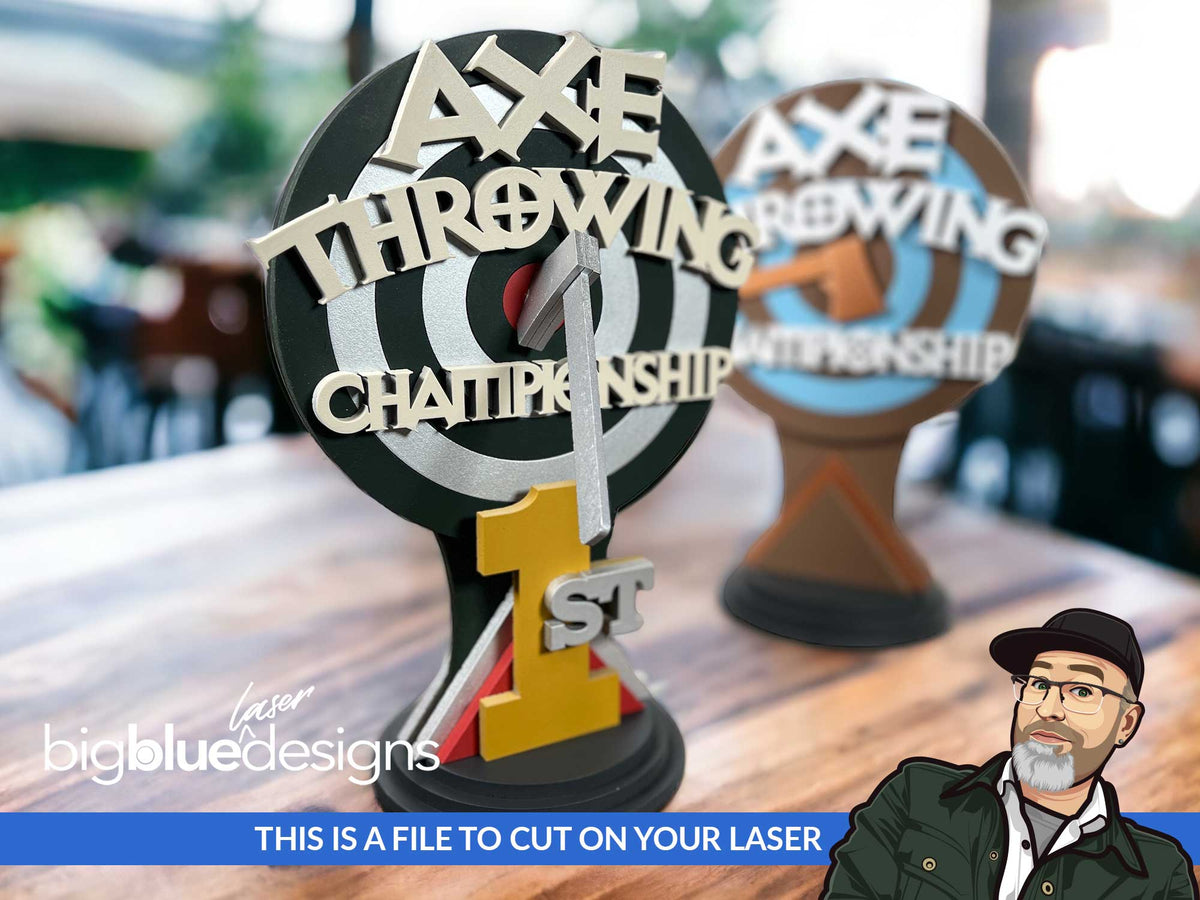 Axe Throwing Award – Big Blue Laser Designs