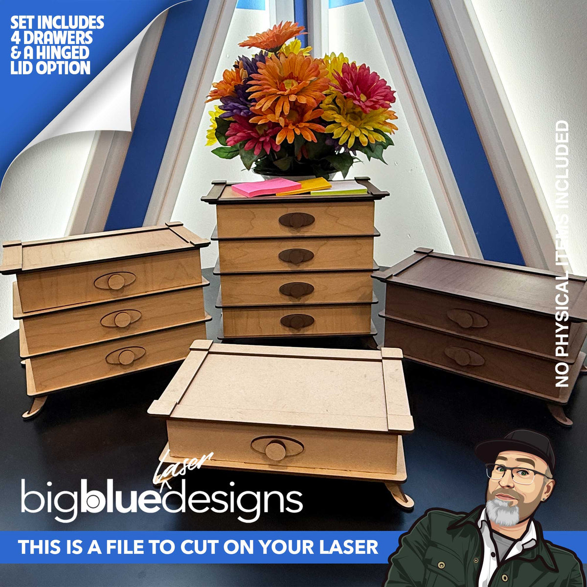Drawer Set – Big Blue Laser Designs
