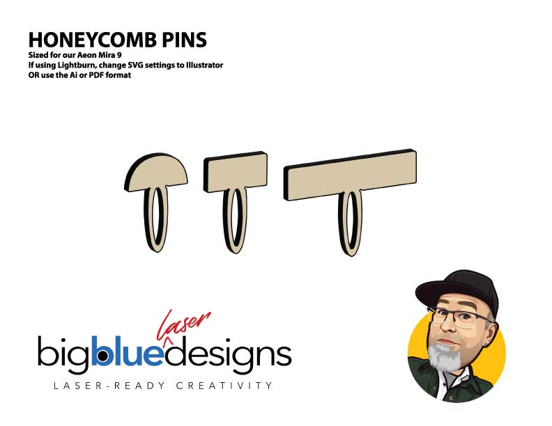 Honeycomb Holddown Pins for the Aeon Mira Series of Lasers – Big Blue ...