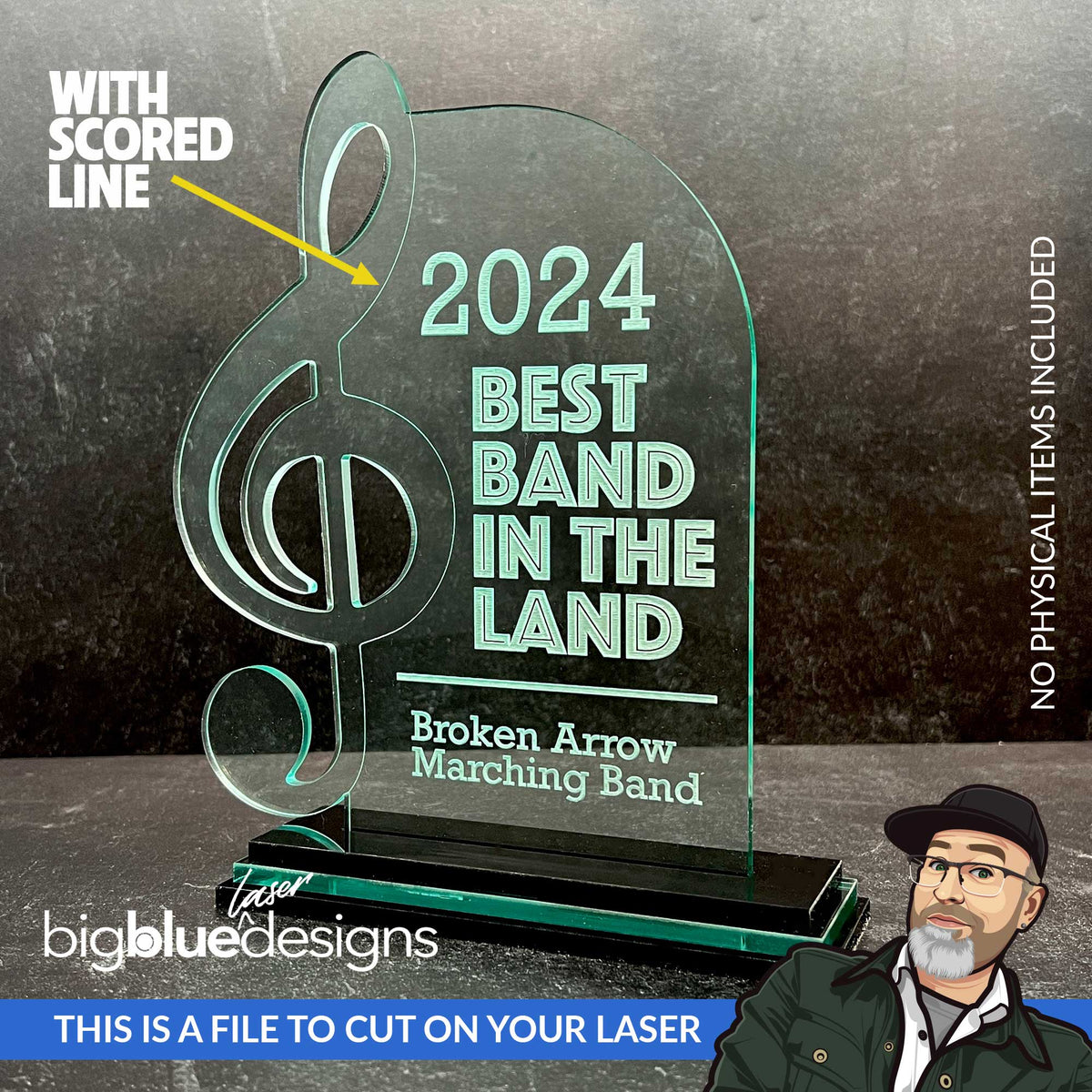 Music Award – Big Blue Laser Designs