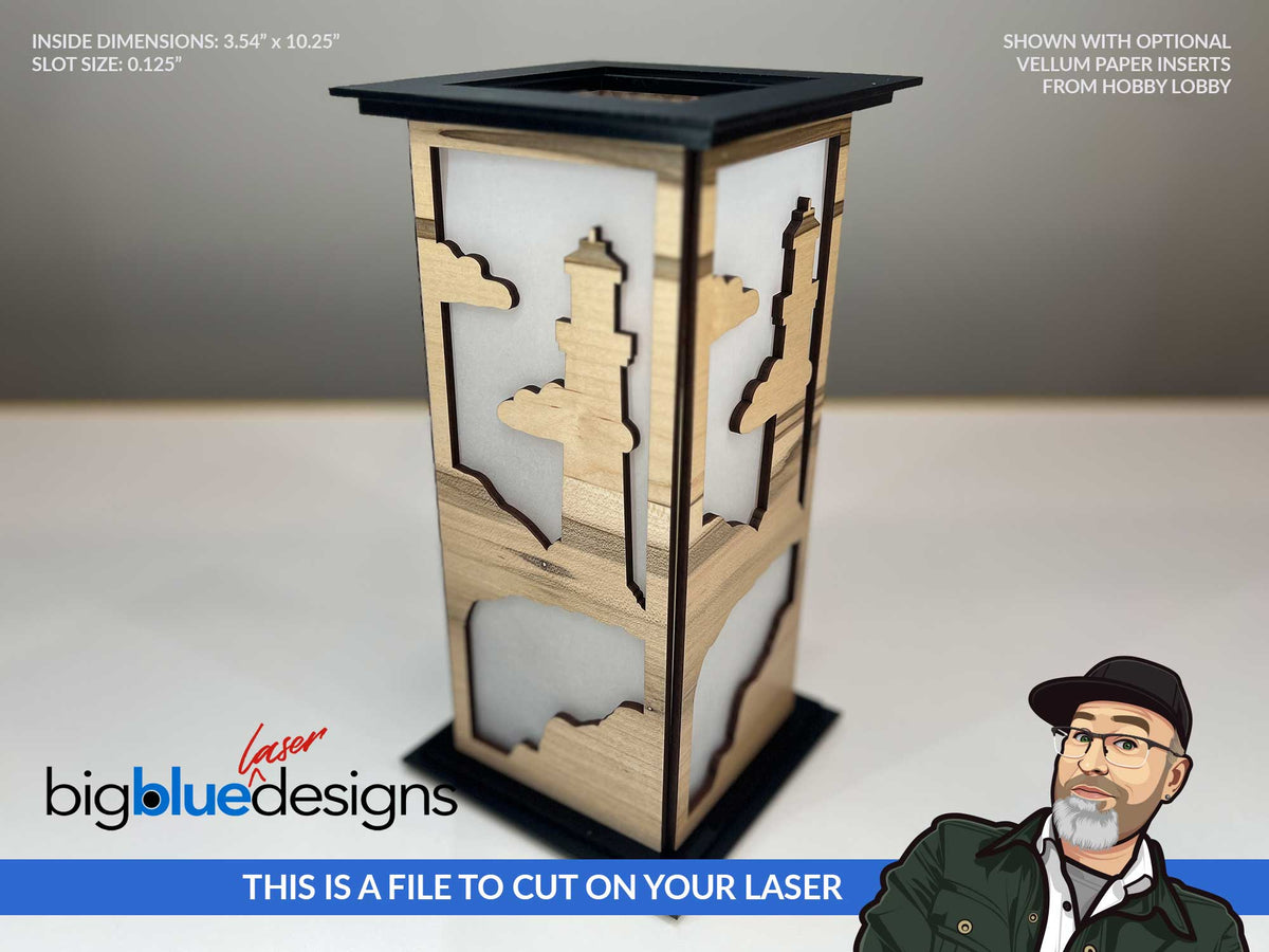 Tall Lantern (Lighthouse) – Big Blue Laser Designs