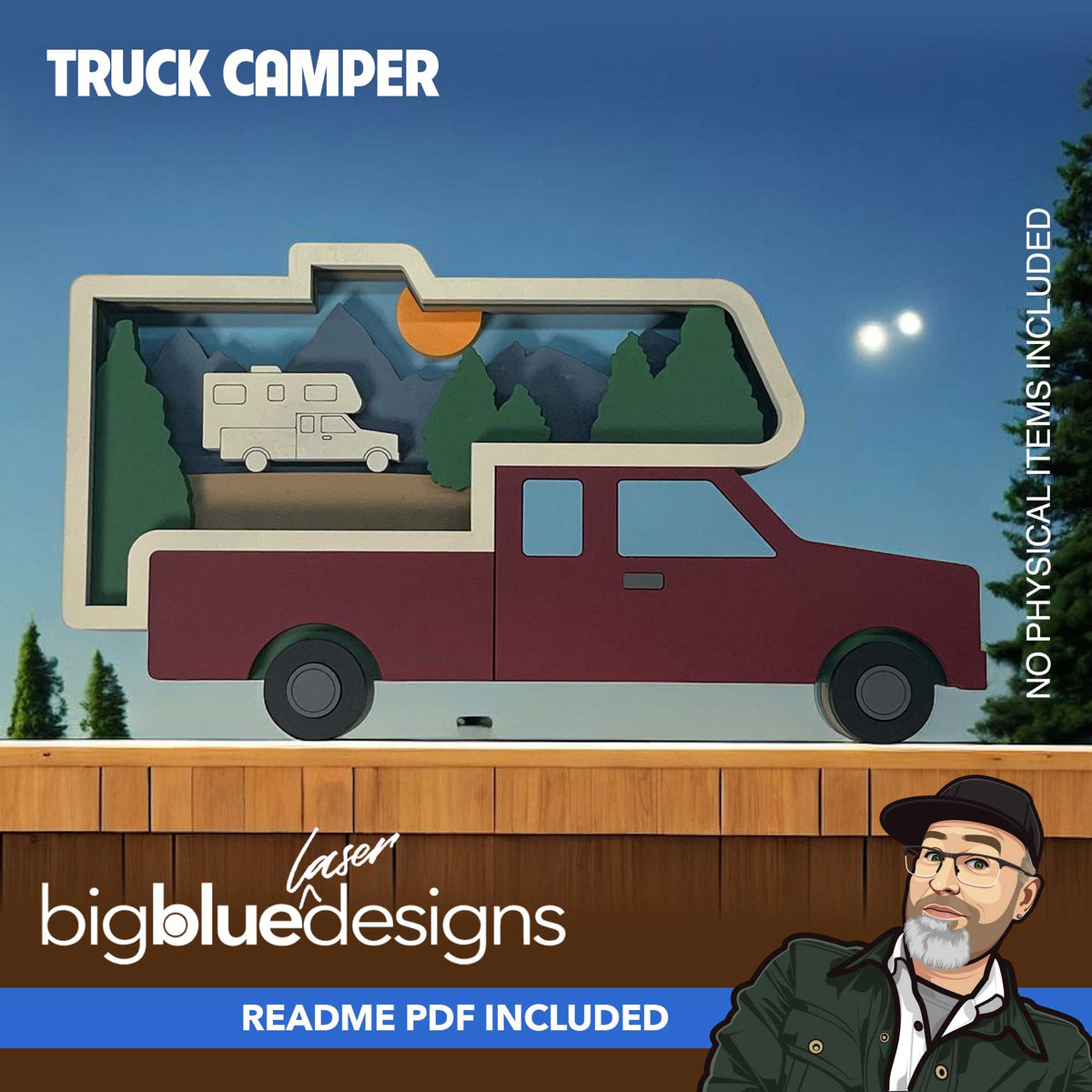 Layered Trailer Scene (Truck Camper) – Big Blue Laser Designs