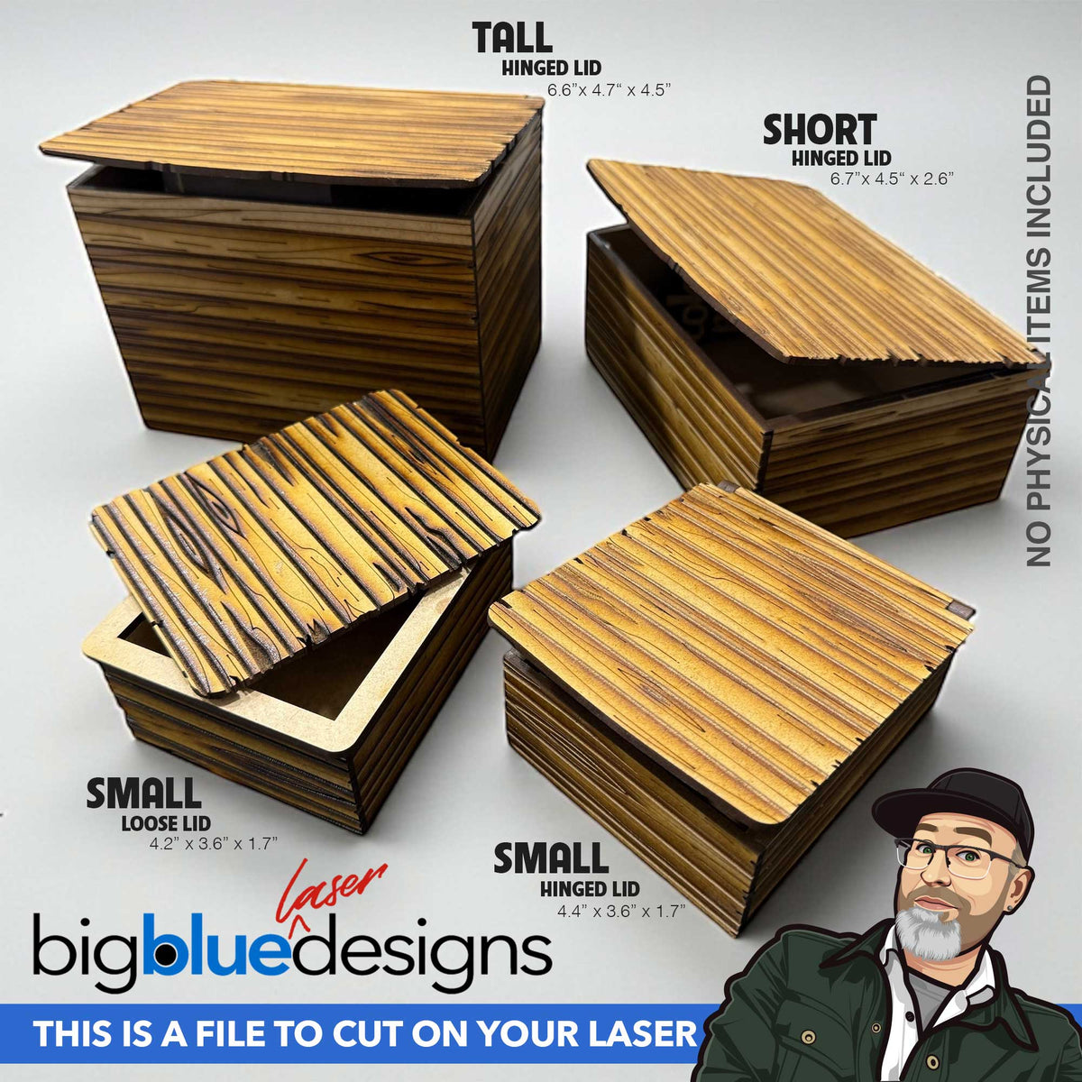 Weathered Box Set – Big Blue Laser Designs
