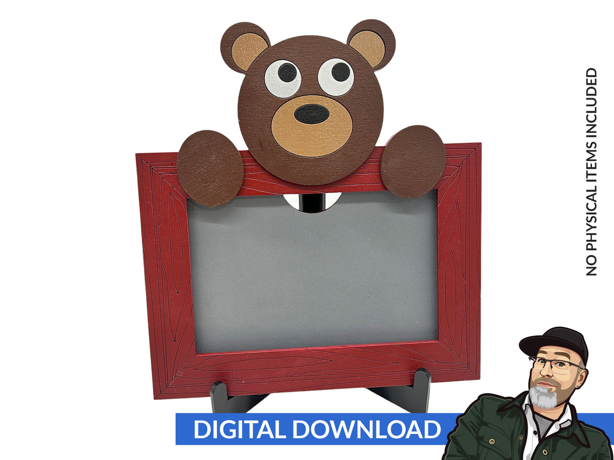 Baby Animal Picture Frame Set – Big Blue Laser Designs