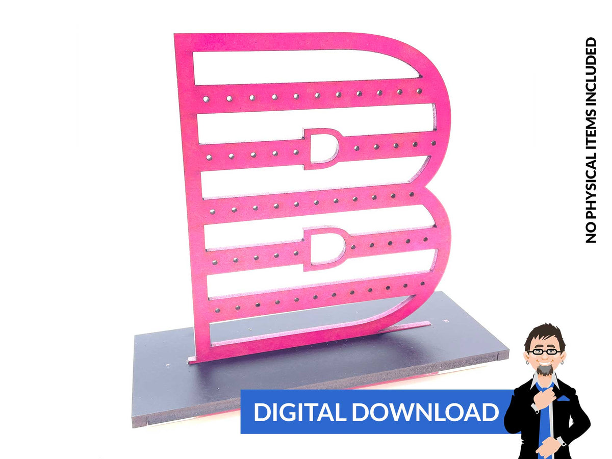 Alphabet Earring Displays (26 Letters) – Big Blue Laser Designs