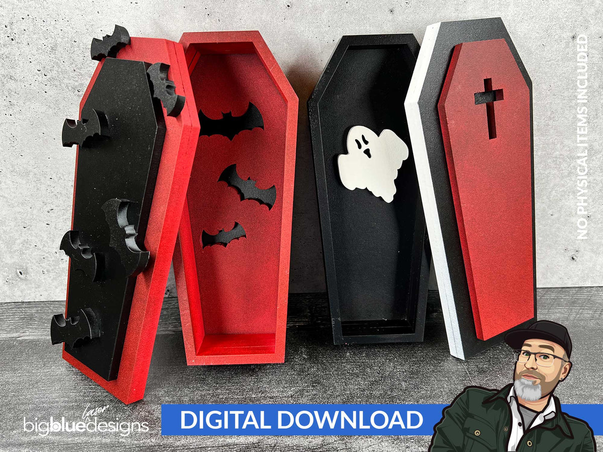Coffin Storage Box – Big Blue Laser Designs