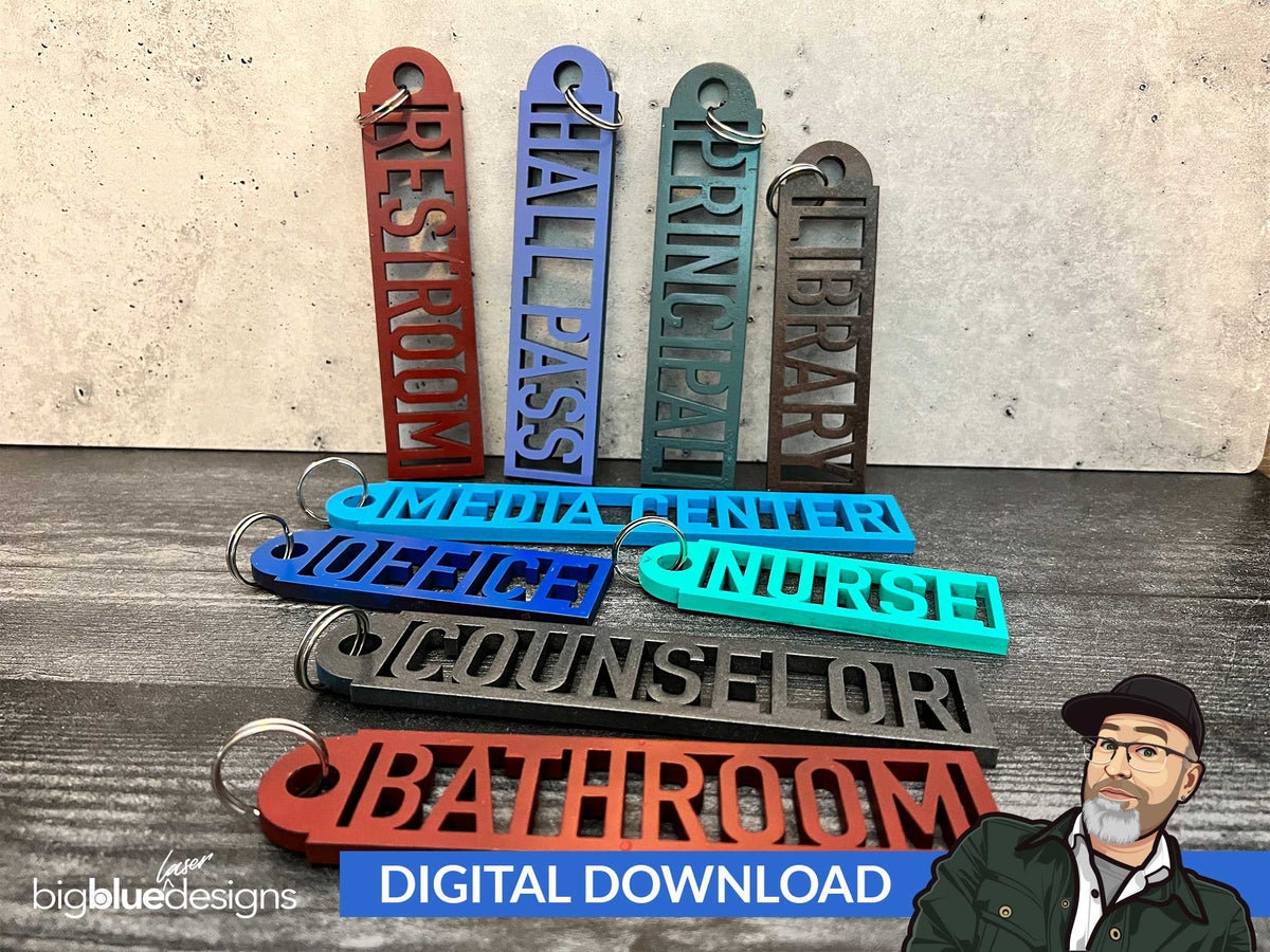 [VIP ONLY) Hall Passes – Big Blue Laser Designs