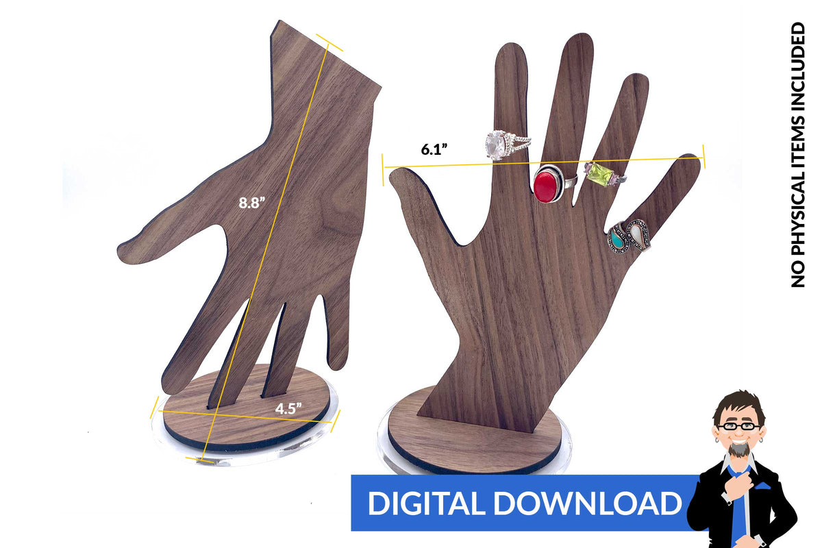 Hand Jewelry Display – Big Blue Laser Designs