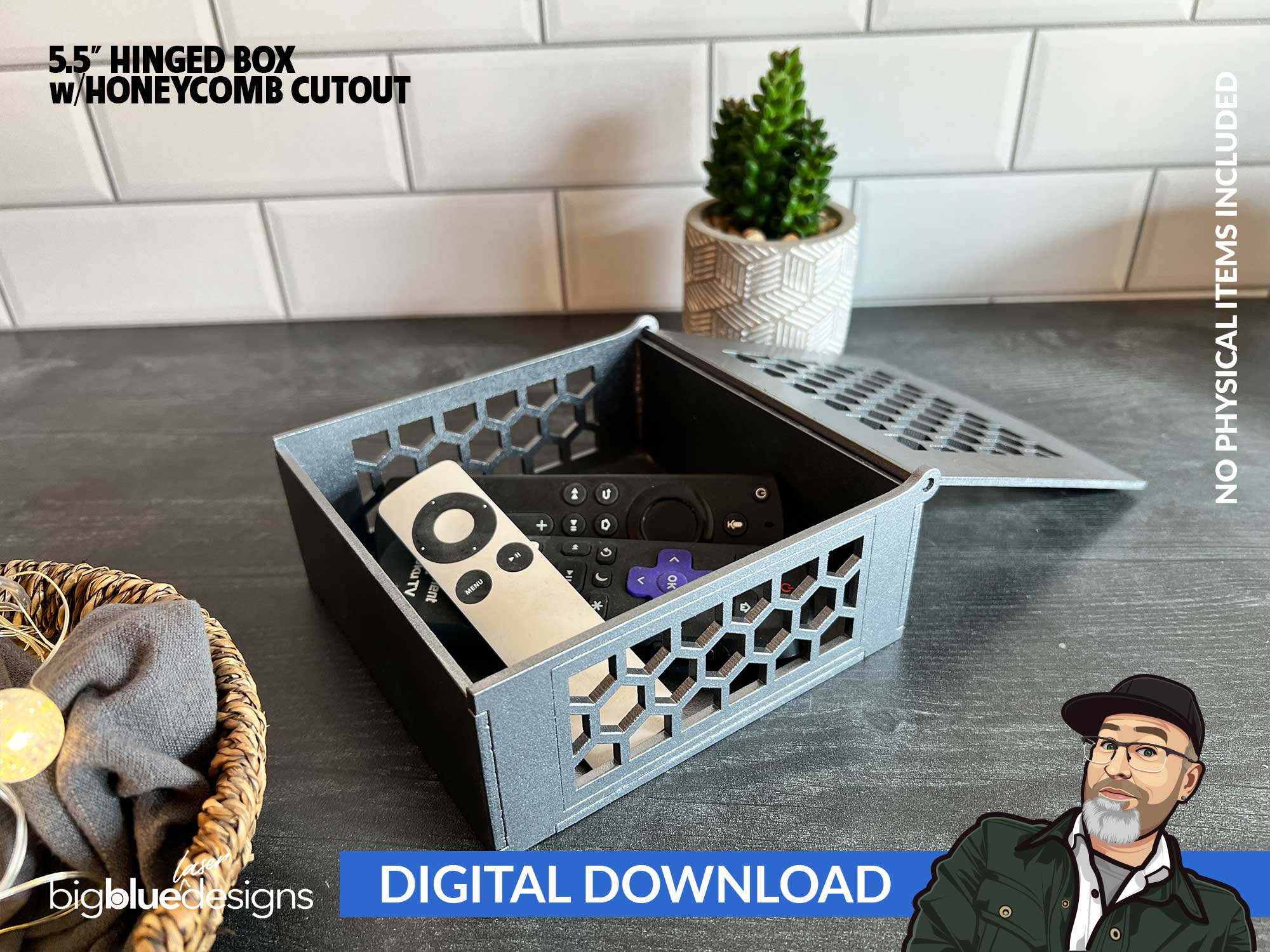 Set of Hinged Boxes (3 Sizes + 3 Styles) – Big Blue Laser Designs