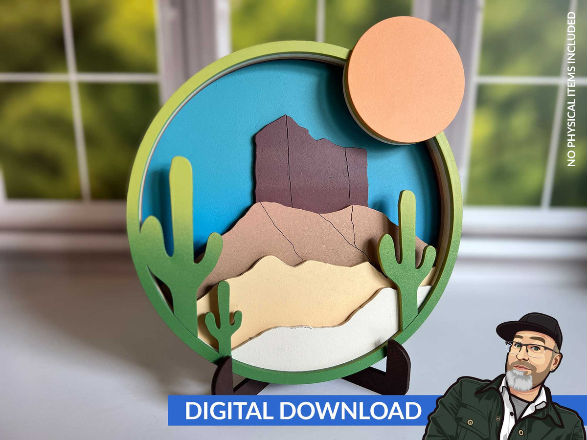 Layered Circle Scenes Set – Big Blue Laser Designs
