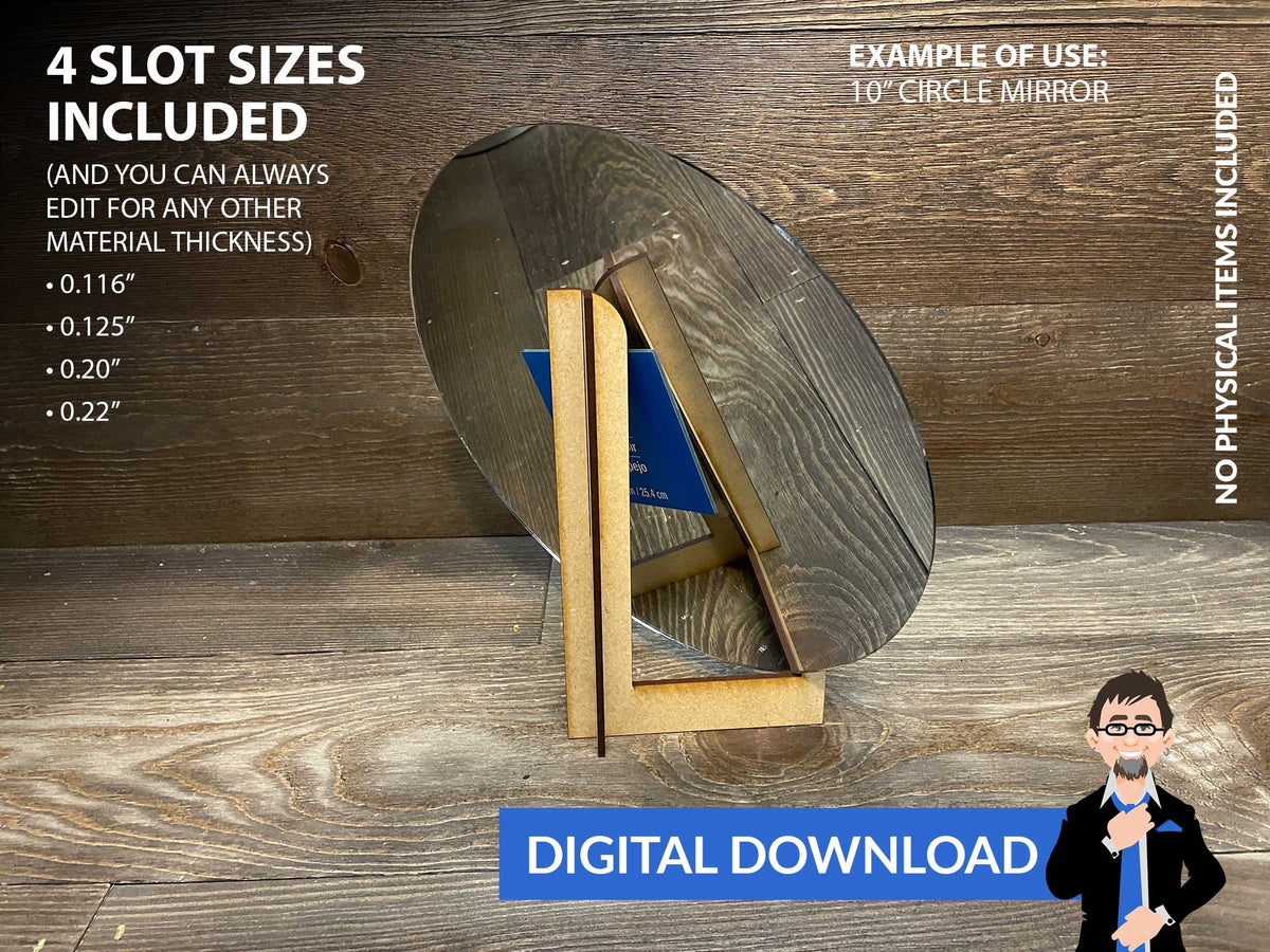 Plate Style Stand – Big Blue Laser Designs