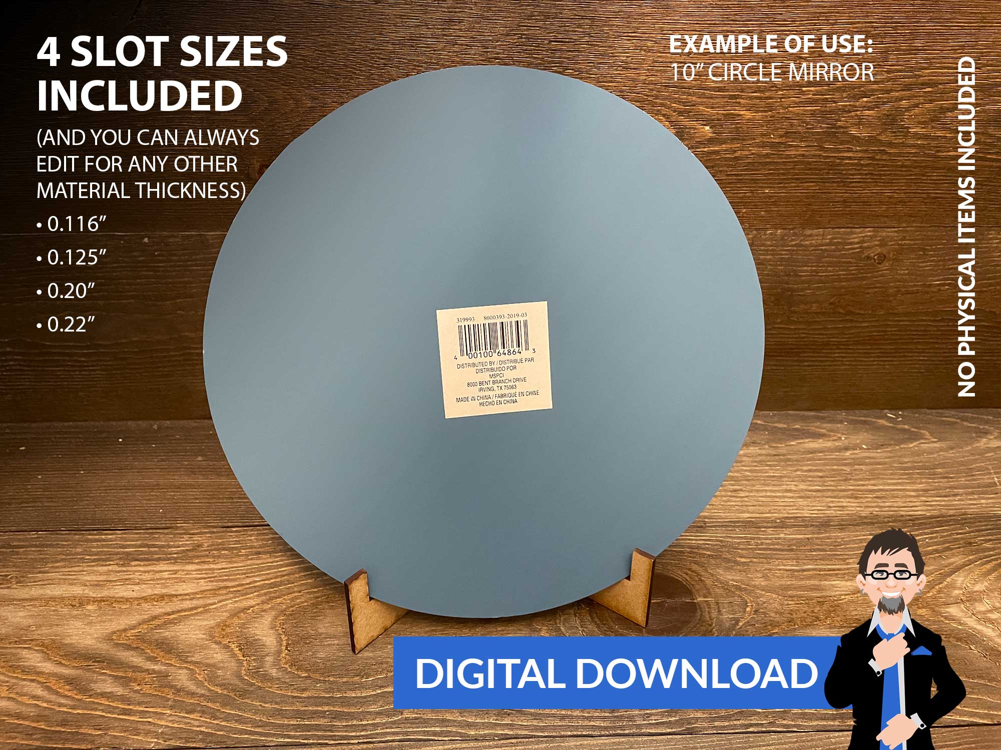 Plate Style Stand – Big Blue Laser Designs