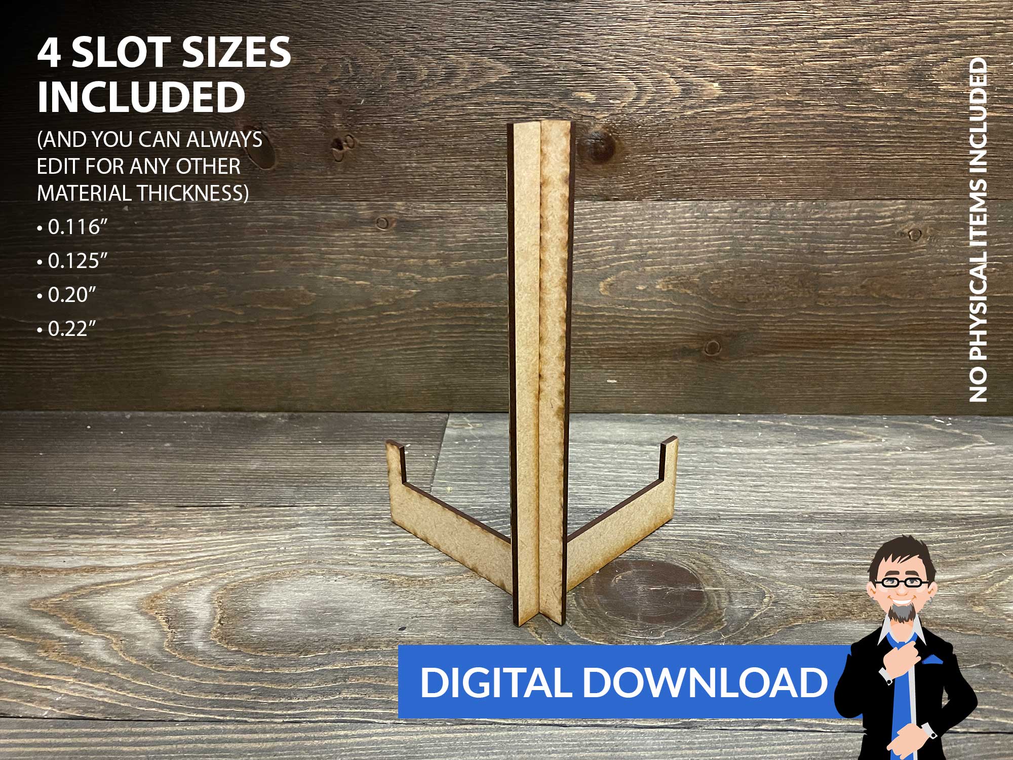 Plate Style Stand – Big Blue Laser Designs