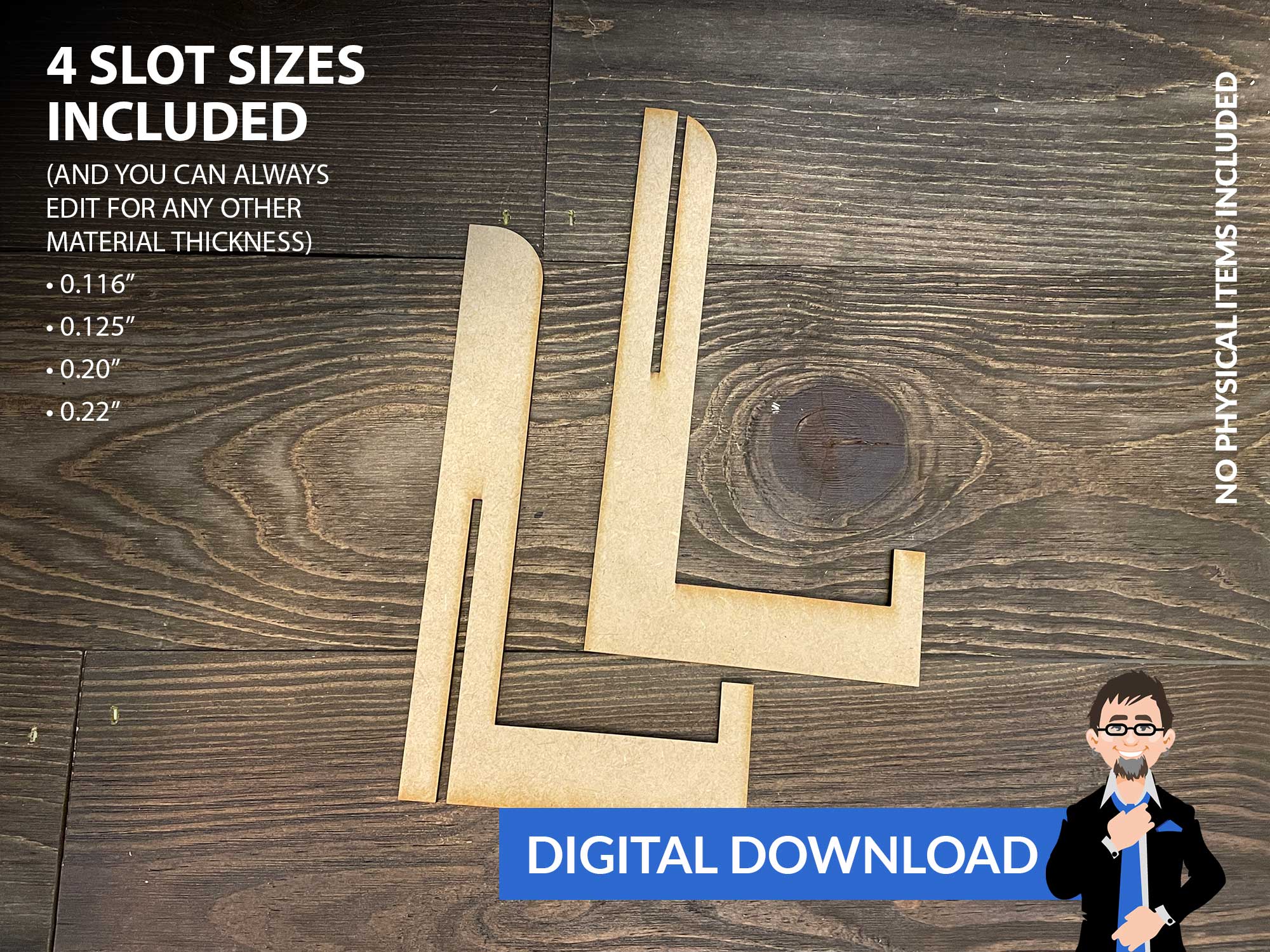 Plate Style Stand – Big Blue Laser Designs