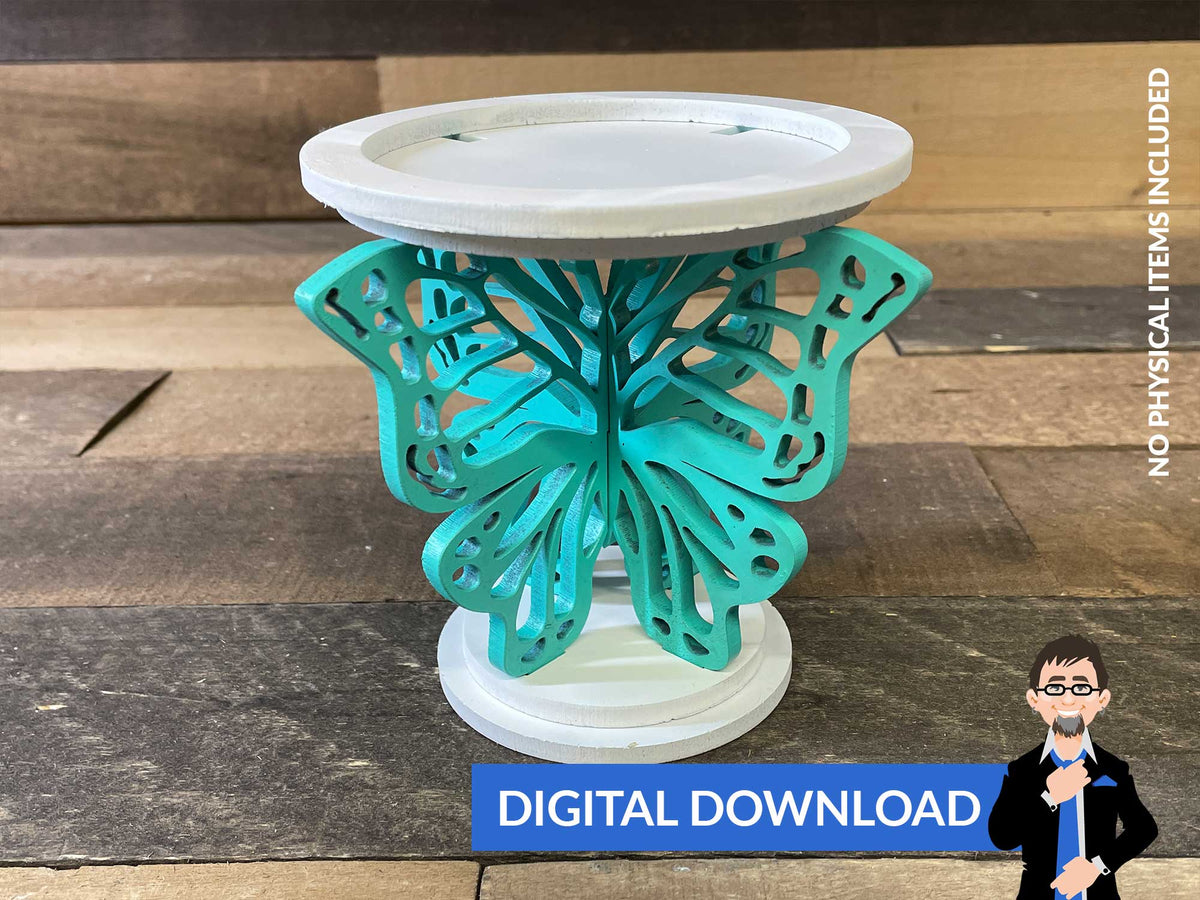 Butterfly Stands (Set of 3) – Big Blue Laser Designs