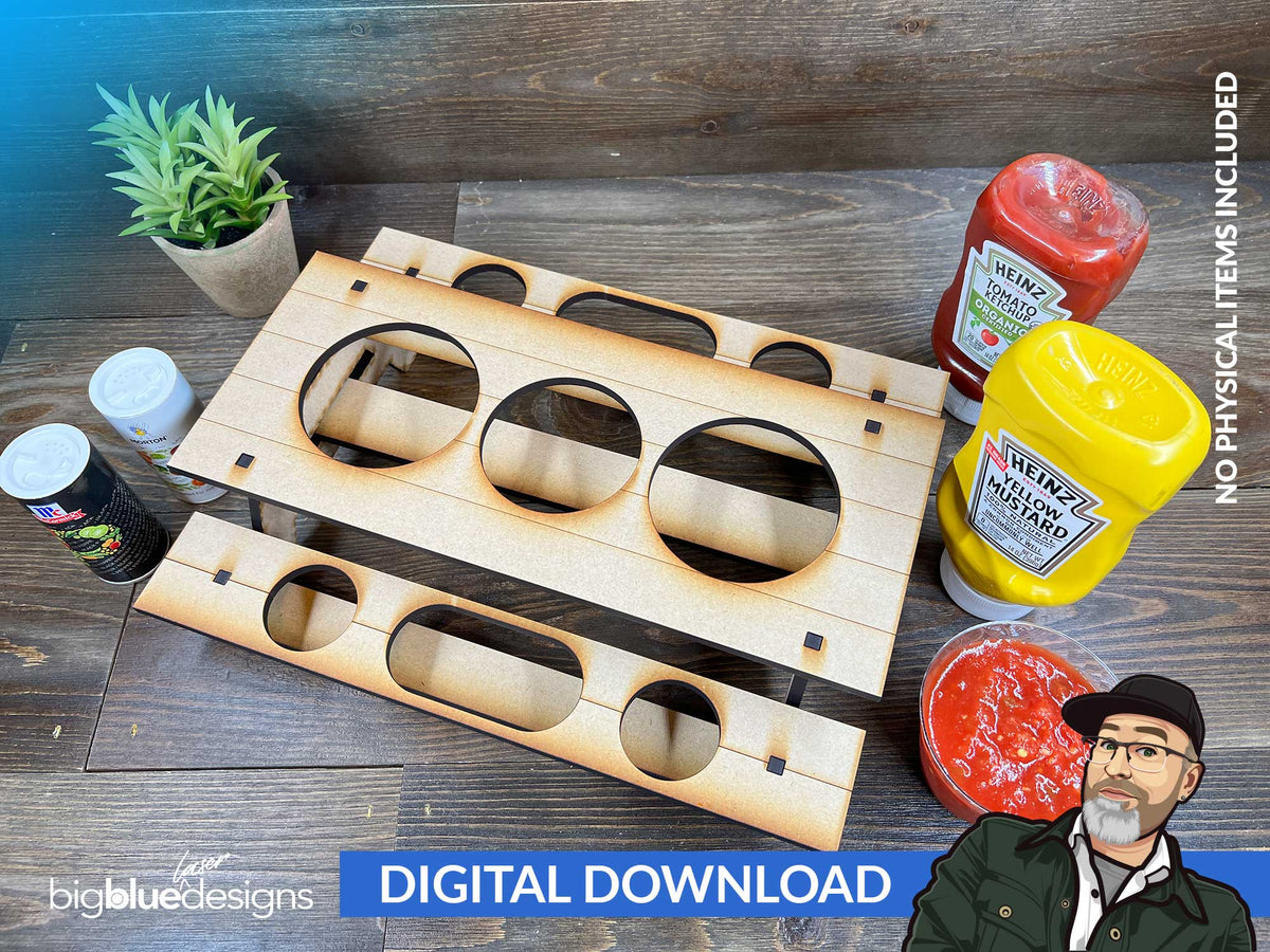 [VIP ONLY] Picnic Table Condiment Holder – Big Blue Laser Designs
