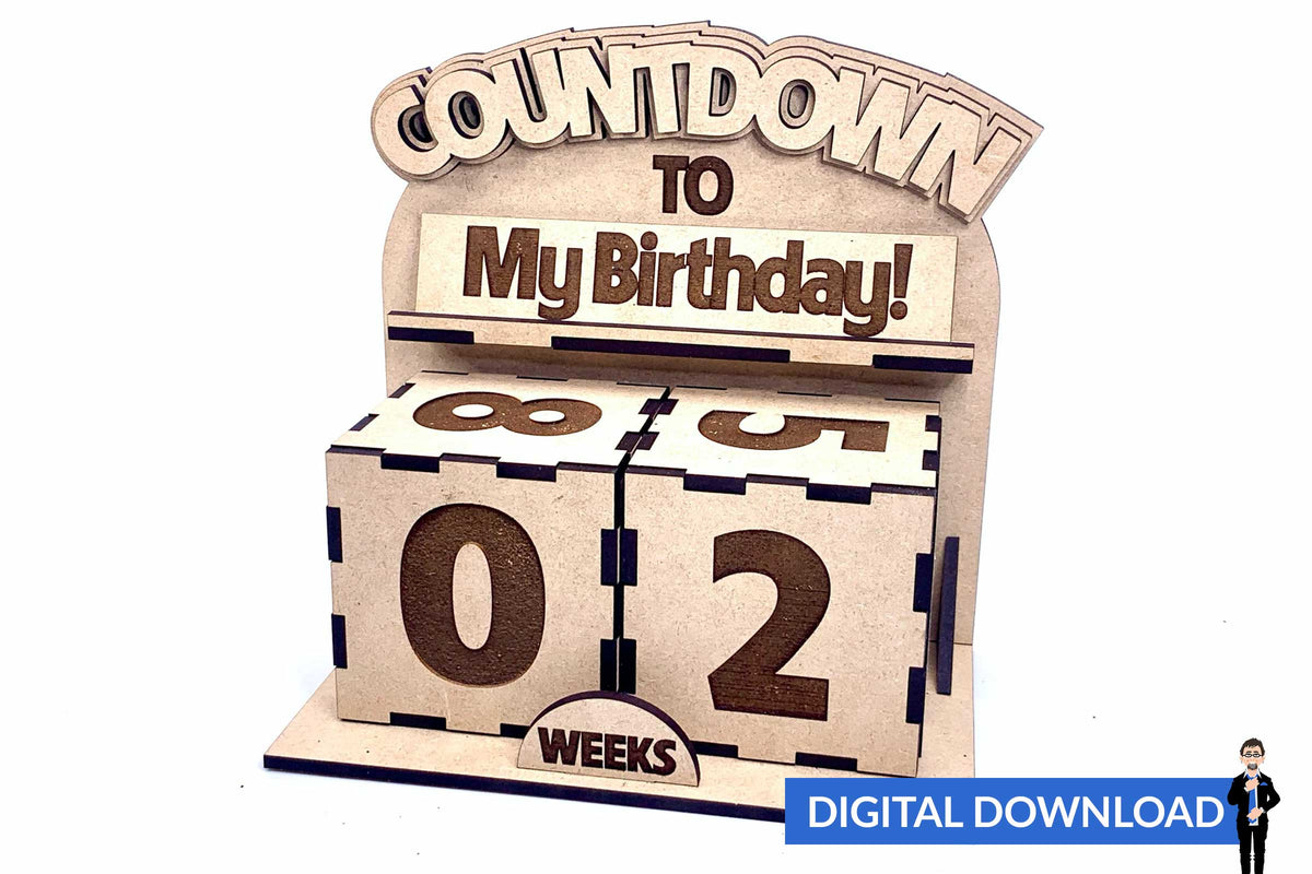 Cube Countdown – Big Blue Laser Designs