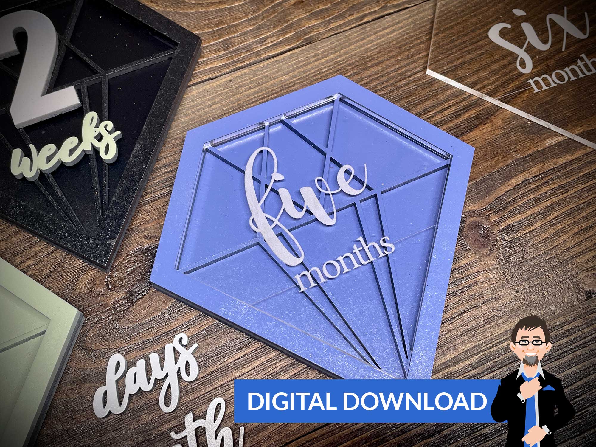 Baby Milestones (Diamond) – Big Blue Laser Designs