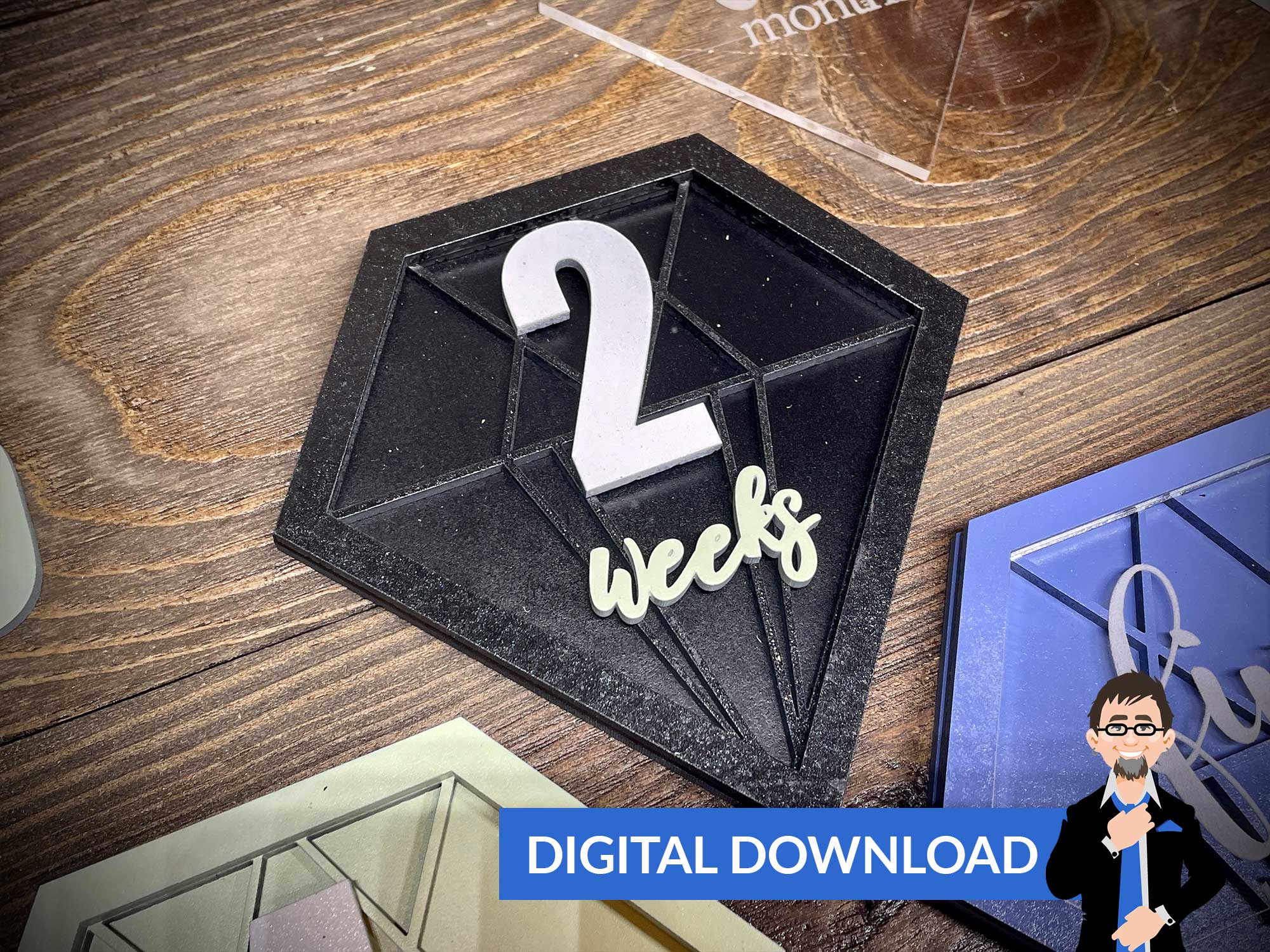 Baby Milestones (Diamond) – Big Blue Laser Designs