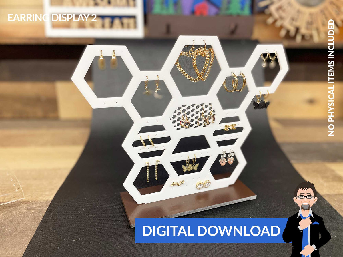 Earring Displays (4 versions included!) – Big Blue Laser Designs