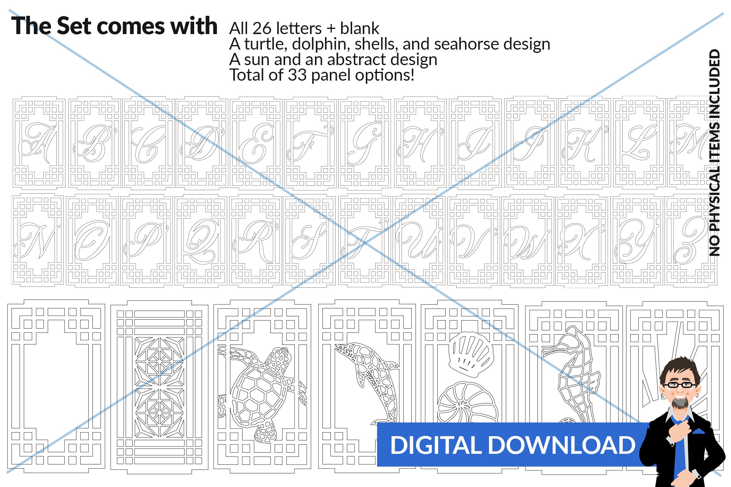 Large Lantern with 33 Panel Design Options – Big Blue Laser Designs
