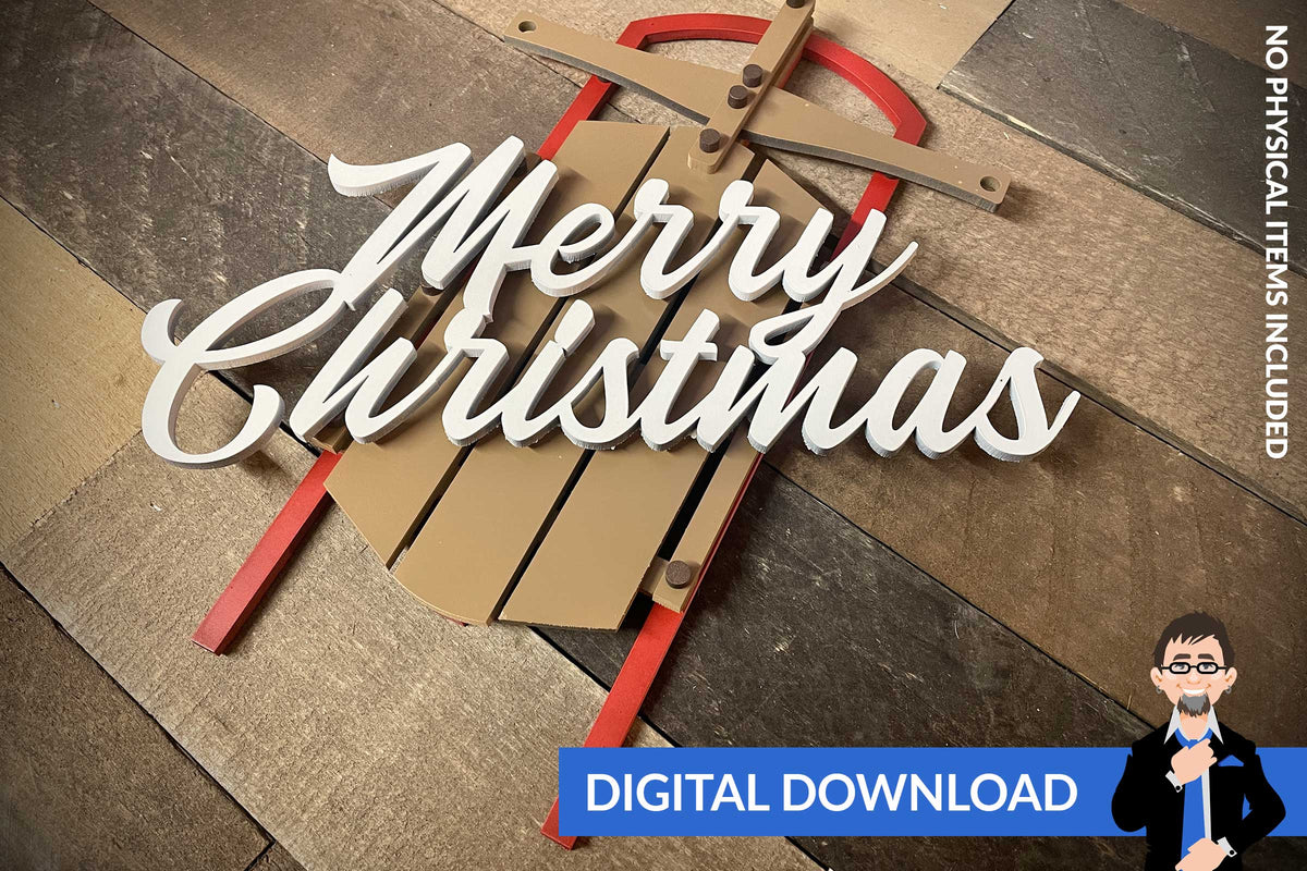 Old Fashioned Sled – Big Blue Laser Designs