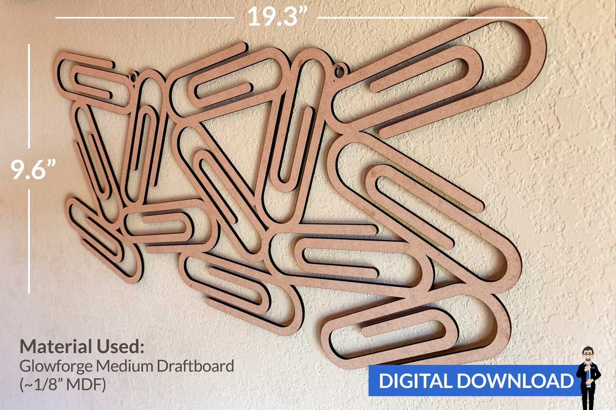 Wall Paper Clip Photo Holder – Big Blue Laser Designs