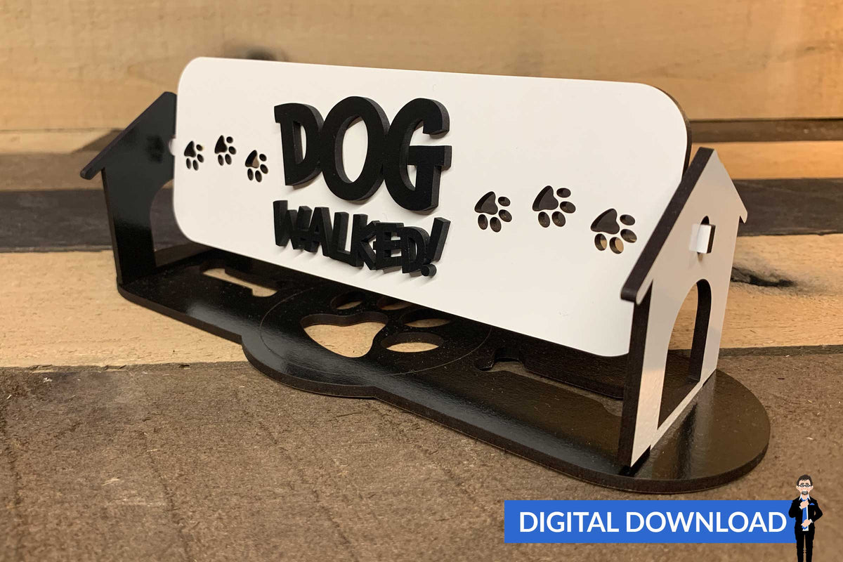 Rotating Reminders: Walk Dog – Big Blue Laser Designs