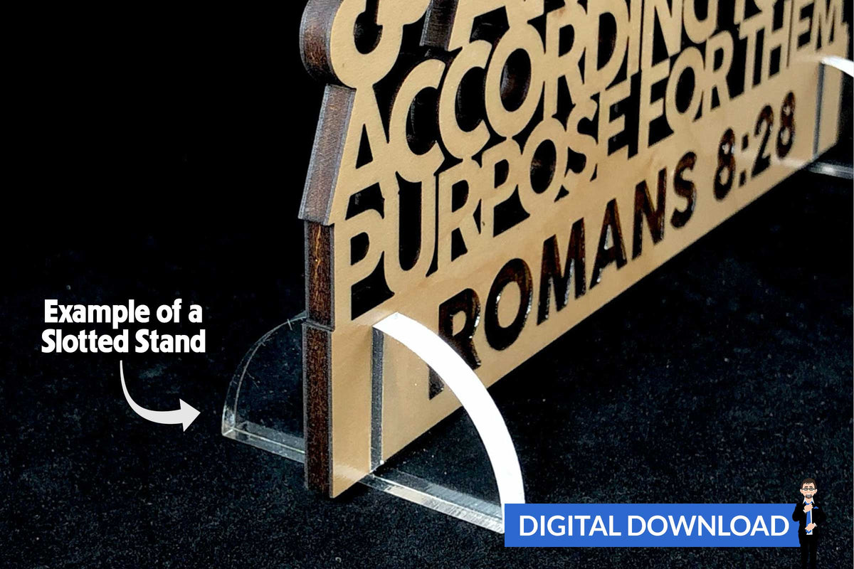 Slotted Stands – Big Blue Laser Designs