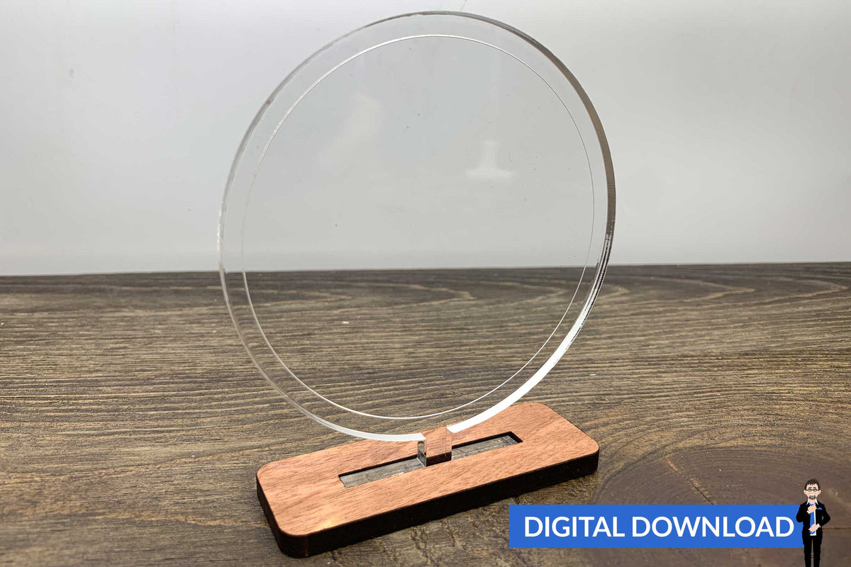 6 Small Award Shapes + 4 Bases – Big Blue Laser Designs