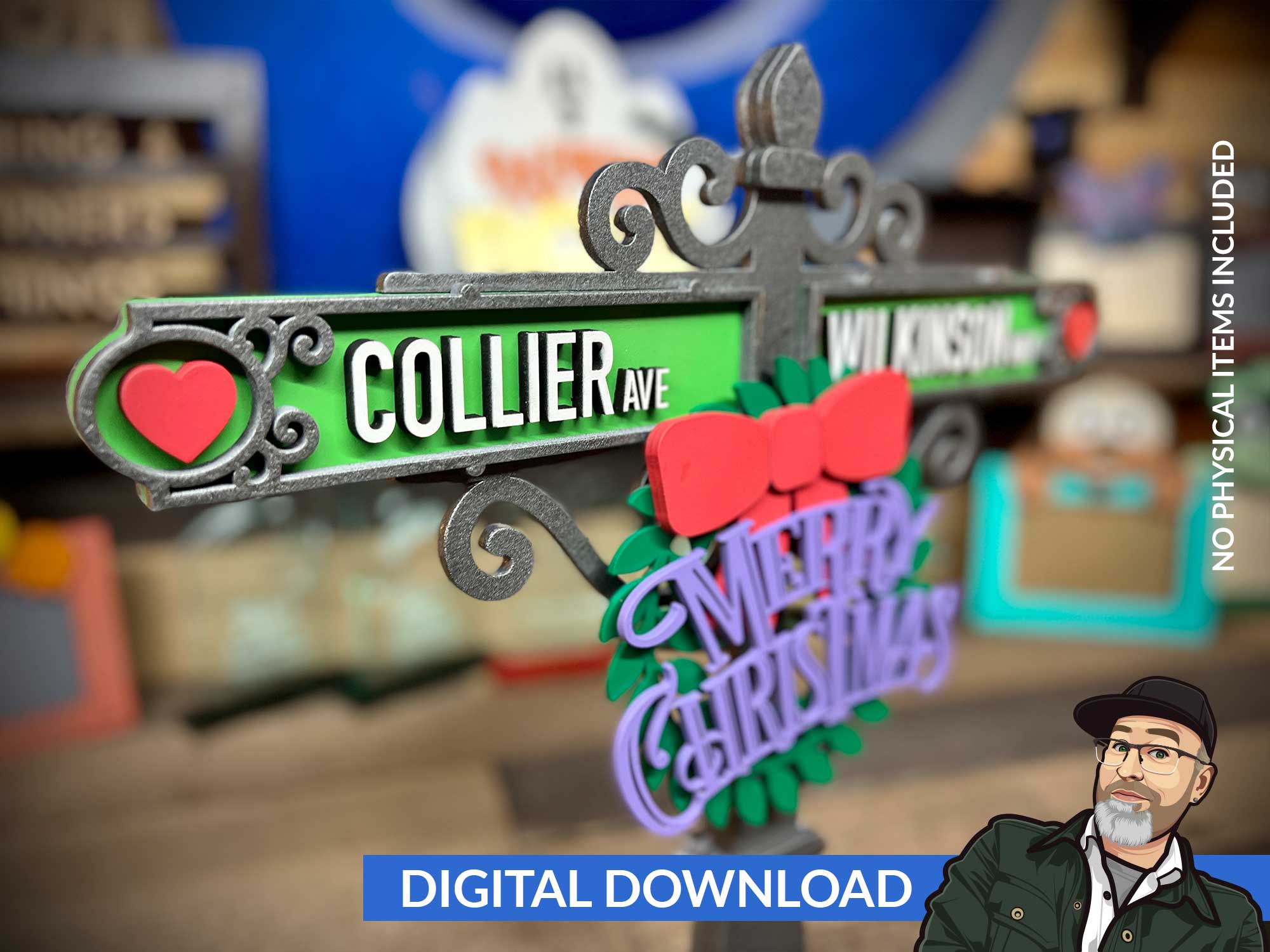 Old School Street Sign (Single + Double Sign Versions) – Big Blue Laser ...