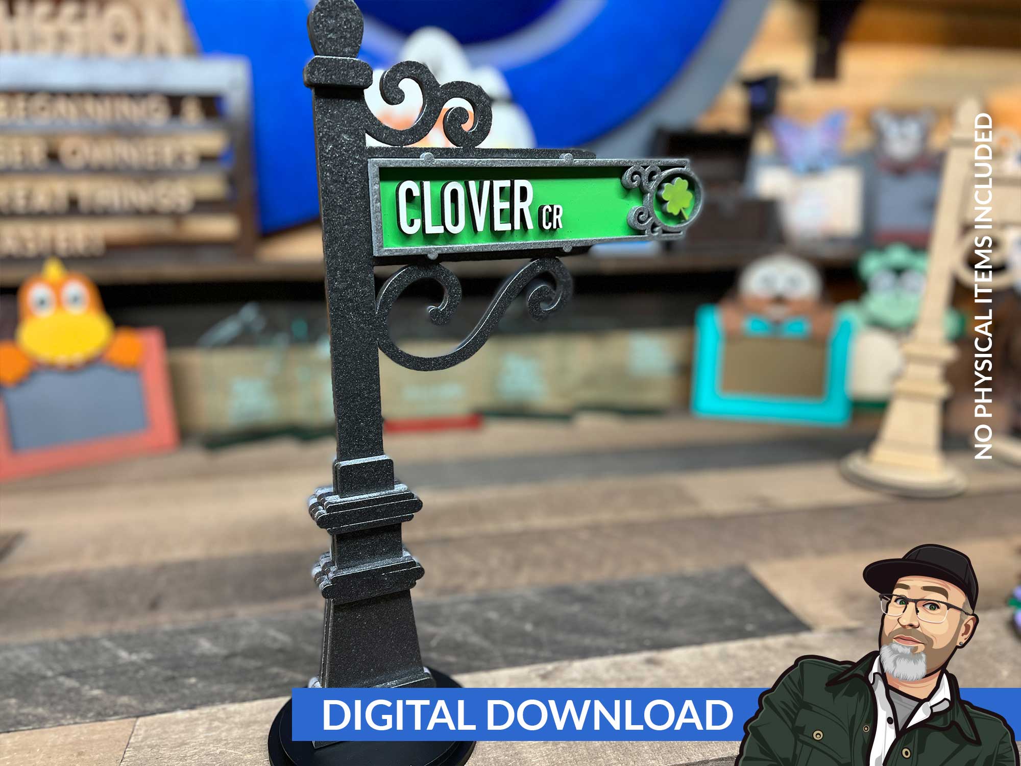 Old School Street Sign (Single + Double Sign Versions) – Big Blue Laser ...