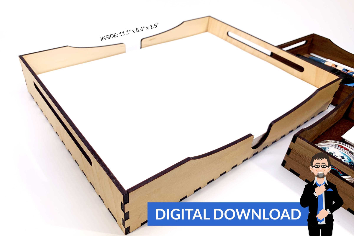 Set of 4 Trays + Rack – Big Blue Laser Designs